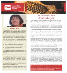 An Interview with José Meijer (Netherlands) | Trustee Profiles | CWC ...